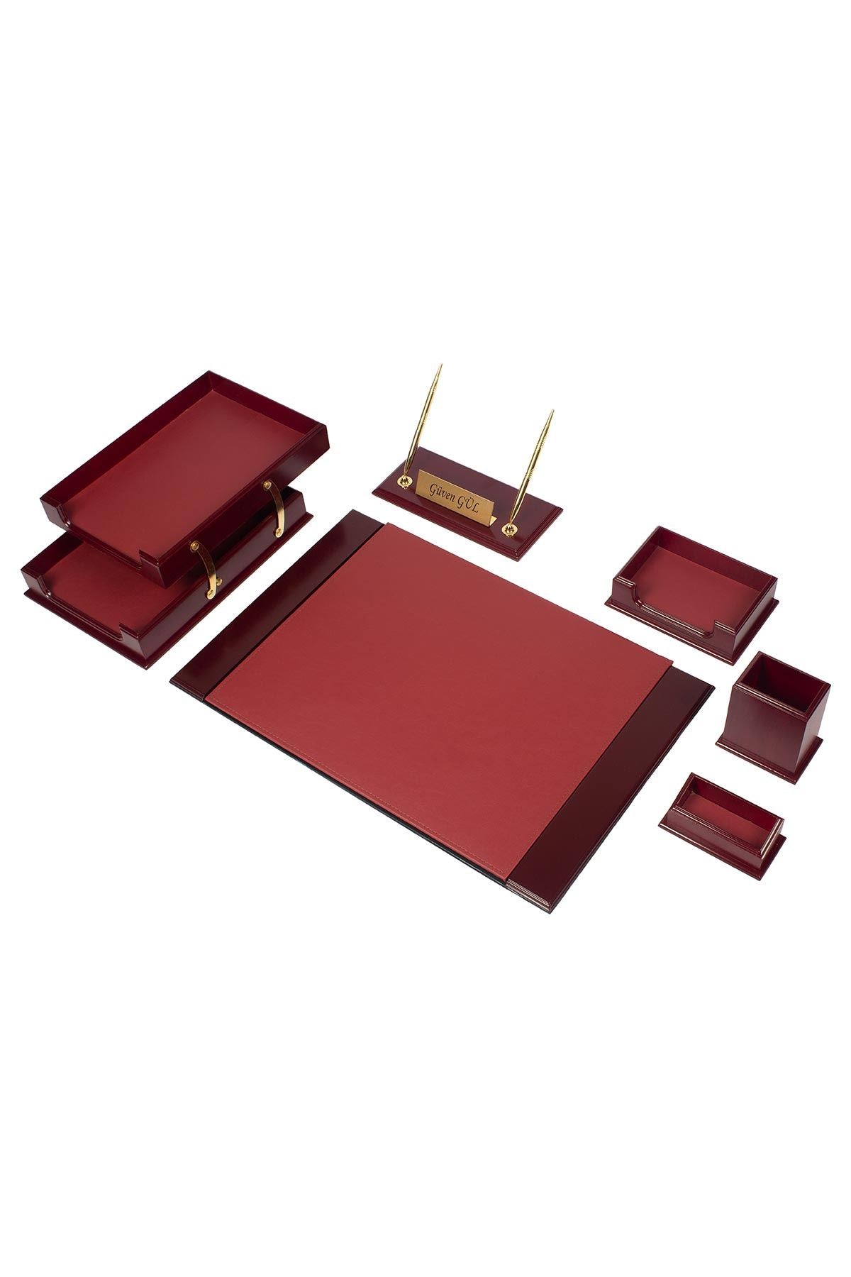 Original Desktop Set Red - Set Of 7 – Stationery Online KW
