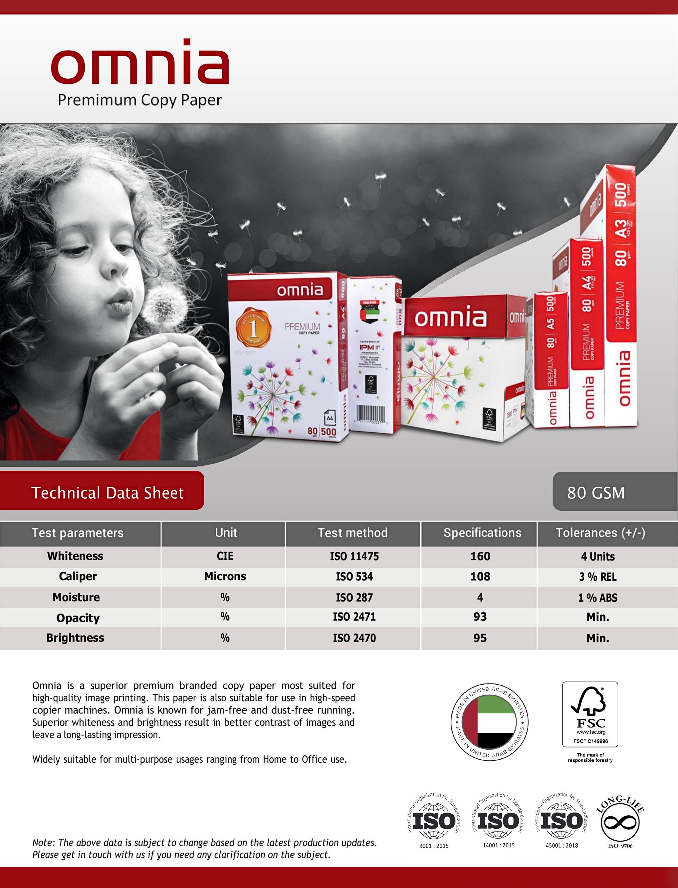 Omnia Photocopy A4 Paper (Carton) – Stationery Online KW
